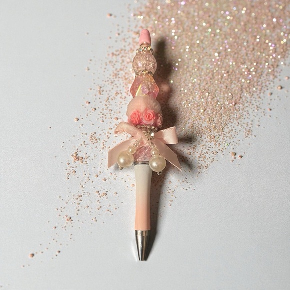 Handcrafted | Office | Elegant Pink Decorative Pen | Poshmark